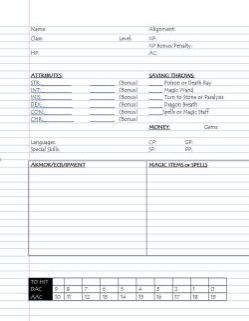 D20-System - Deluxe CHARACTER SHEET - free (d20) - Produktinfo bei drosi.de