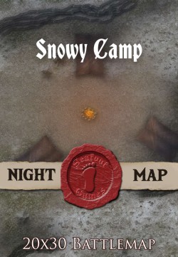 Universell Kartenmaterial - Battlemap: Snowy Camp (20x30) - Produktinfo ...