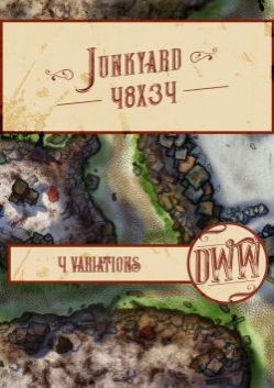 Savage Worlds - Battlemap: Junkyard (Hand-drawn) - Produktinfo bei drosi.de